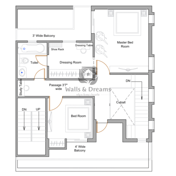 Duplex House Construction and Floor Plans