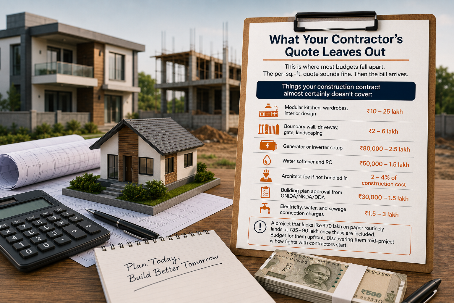 Cost to Build a House in Delhi NCR (2026 Guide)